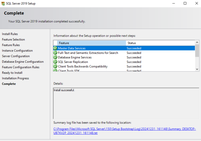 SQL installation 2019 step by step – Microsoft DB